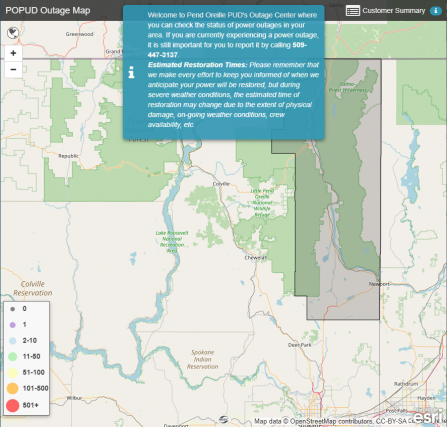 Outage Center » Pend Oreille